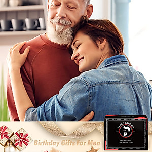 Valentines Gifts for Him, Beard Growth and Grooming Kit w/Beard Oil Beard Balm Beard Brush Beard Comb Beard Scissor, Mens Valentines Gifts, Birthday Gifts for Men Dad Husband Boyfriend Brother Son