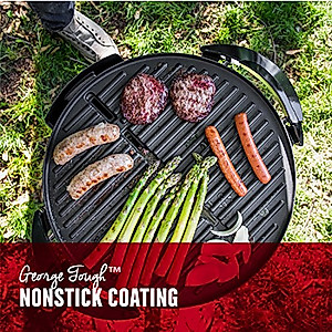 George Foreman GFO240S Indoor/Outdoor Electric Grill, 23.50 x 21.20 x 12.10, Silver