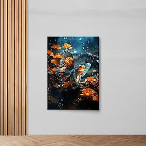Abstract Painting Buy Canvas Wall Art, Butterfly Painting Art, Butterfly canvas, bedroom Butterfly wall art,Watercolor abstract Butterfly canvas painting