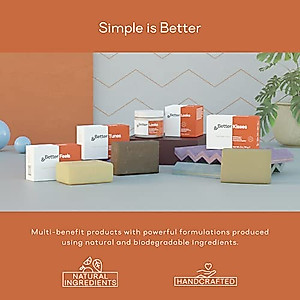 &Better Hair Body Face Skin Care Set for Men | Natural, Plastic Free | Handmade in Canada with Organic Shea Butter | Rich + Relaxing + Premium Scent | Gift for him to start a new routine