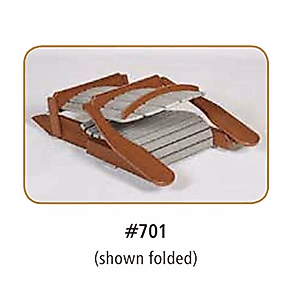 Yellow-Poly Lumber Folding Adirondack Chair with Rolled Seating Heavy Duty Everlasting Lifetime PolyTuf HDPE - Made in USA - Amish Crafted