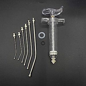 balacoo 1 Set Bird Feeding Syringe Feeding Tube for Baby Birds Parrot Hand Feeding Syringe with 6 Pcs Curved Gavage Tubes (Mixed Color)