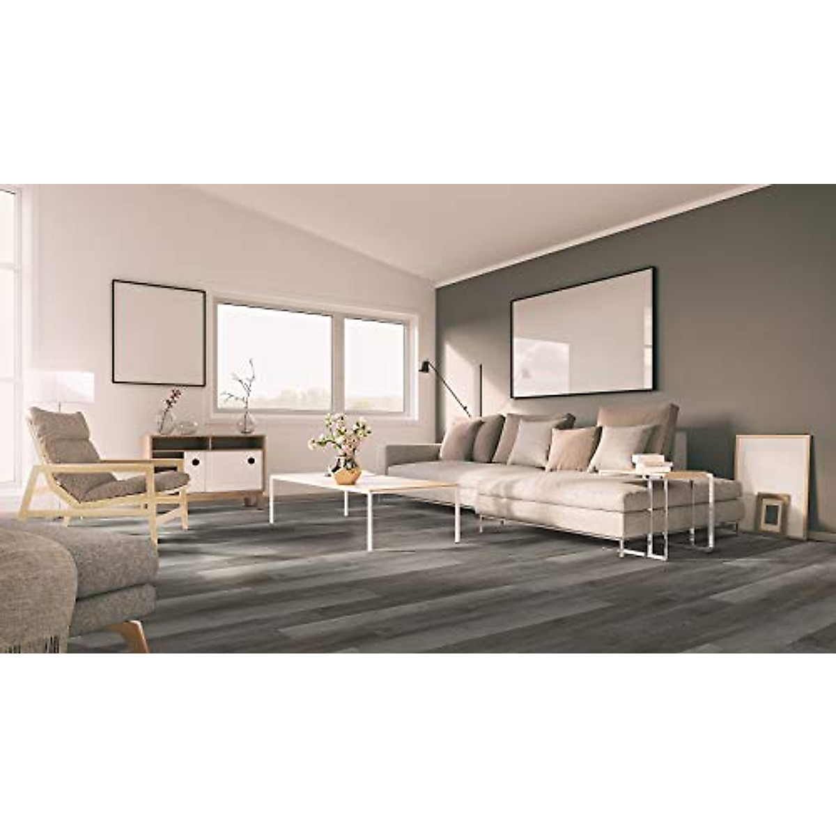 MSI Katalina 6 inch x 48 inch Glue Down Luxury Vinyl Plank Flooring for Pro and DIY Installation 2MM Thick and 6MIL Wear Layer, 36 sq.ft