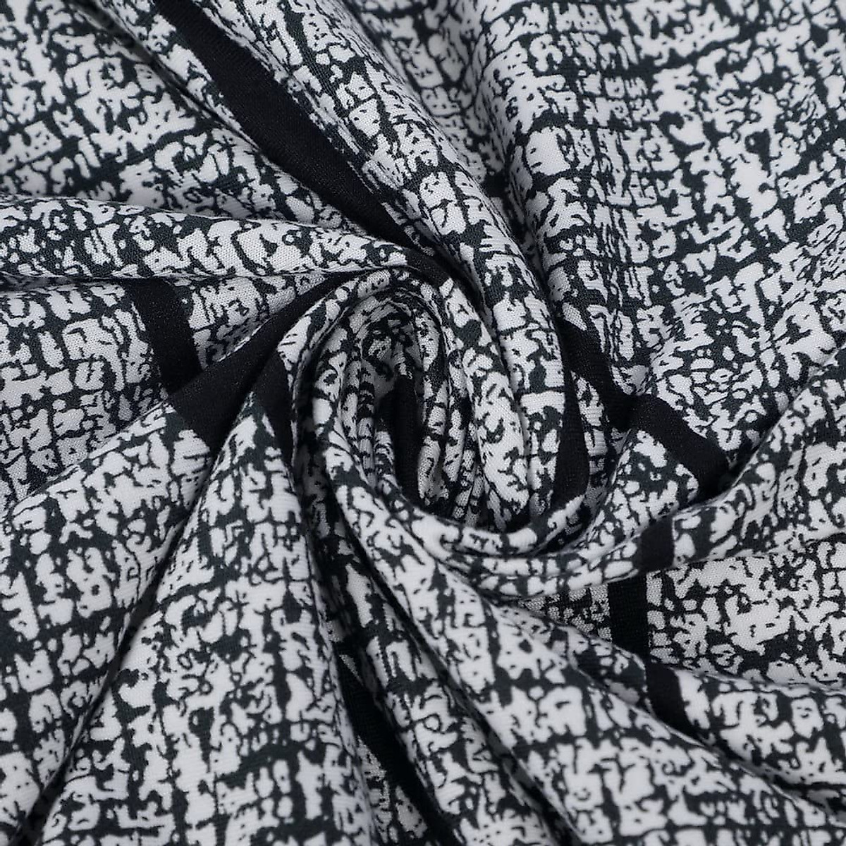 SearchI Office Chair Cover with Durable Zipper, Printed Washable Stretchable Desk Chair Cover, High Back Computer Chair Cover, Office Chair Seat Slipcover (Grey Pattern, Medium)