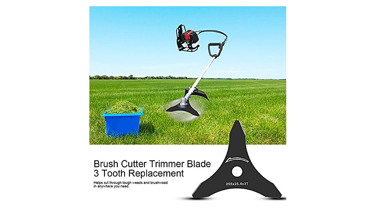 Brush Cutter Blade, 10" x 3T Teeth Steel Brush Cutter Trimmer Blade ...
