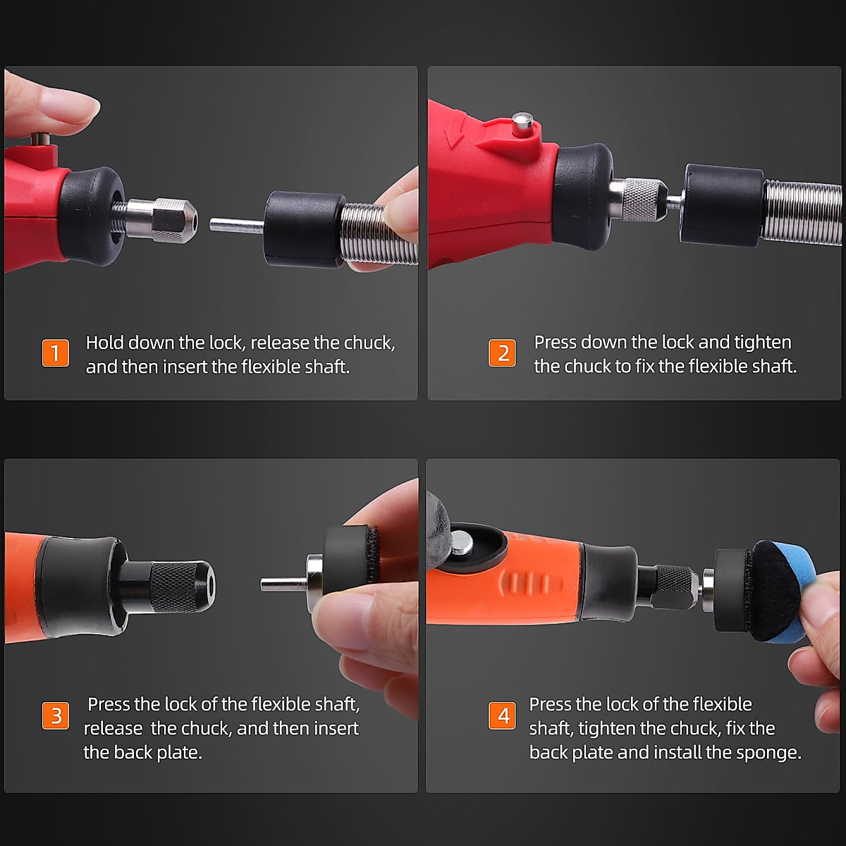 Mini Buffing Polishing Pads, 16Pcs Mini Detail Polisher Pads Use On Rotary Tools,Cordless Electric Drill, Mini Polisher Tool for Tight Area Detailing Polishing Waxing and Sealing Glaze -HTDEPMIXUS