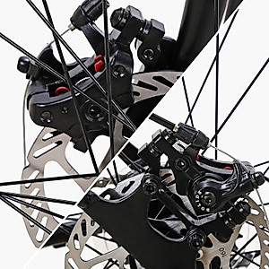 LZBIKE Bicycle G4 26-inch Bike Mountain Bike 26" 21speeds Dual Disc Brake Cycle Folding Mountain Bike Frame Shock Absorption Mountain Bike Blue