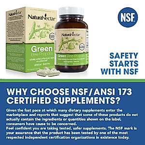 NaturaNectar Green Bee Propolis | NSF Contents Certified | Premium Brazilian Propolis | Care Relief | Ethical Beekeeping & Naturally Sourced | 60 capsules