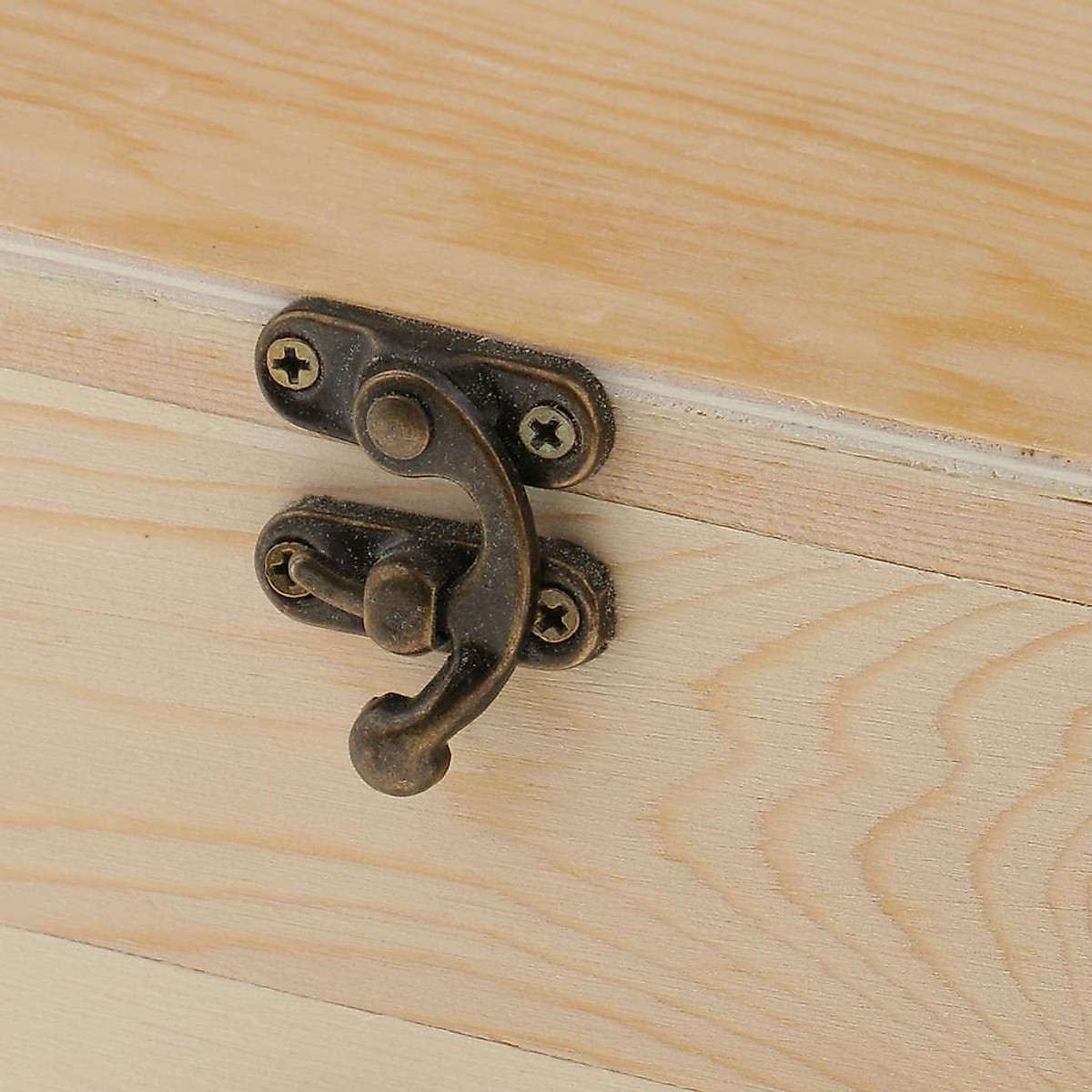 MonkeyJack 2 Tiers Plain Unpainted Wooden Jewelry Box Organizer Storage Container Unfinished Drawer Case DIY Crafts