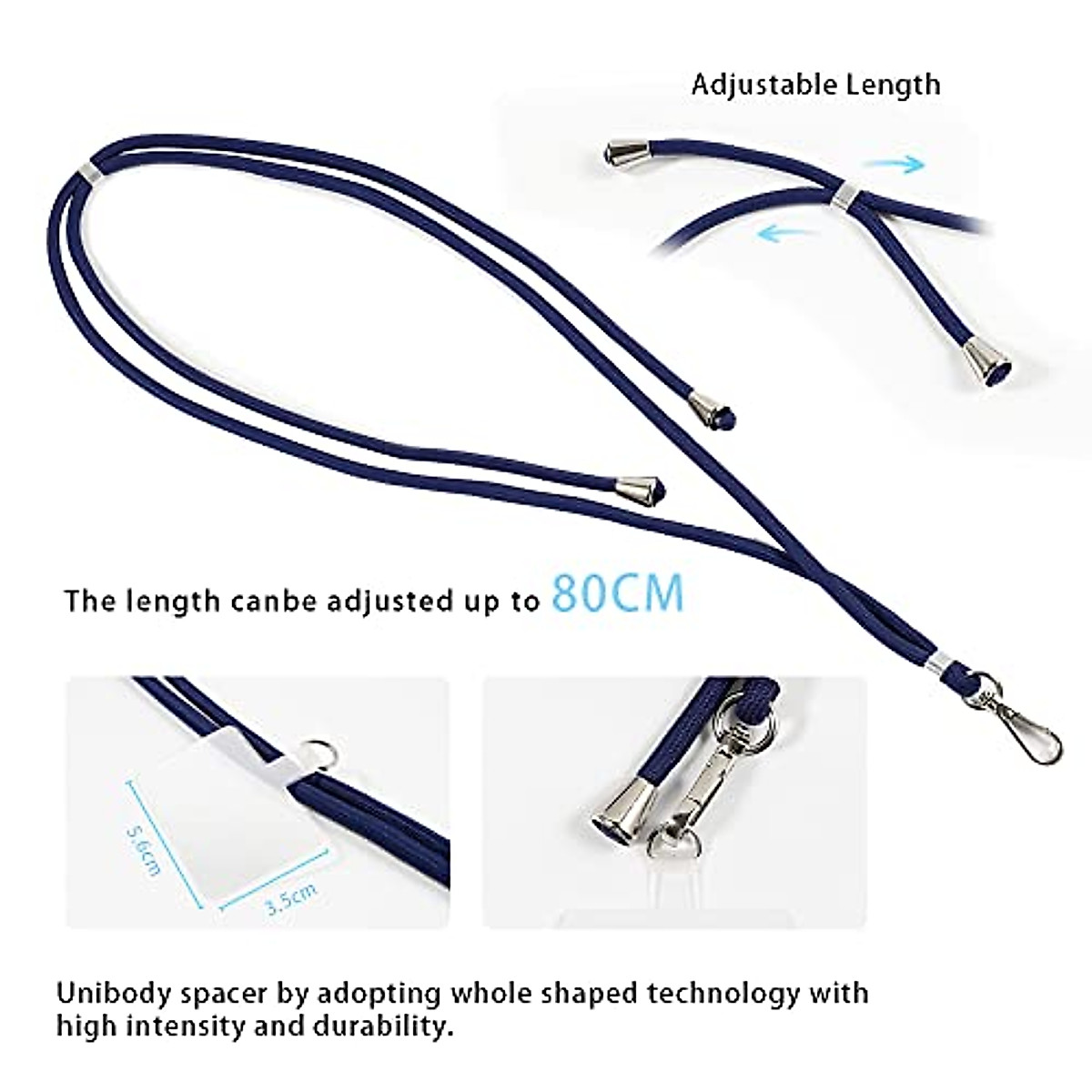 Shantime Infinix Hot 10T Case + Universal Mobile Phone Lanyards, Neck/Crossbody Soft Strap Silicone TPU Cover Bumper Shell for Infinix Hot 10S (6.82”)