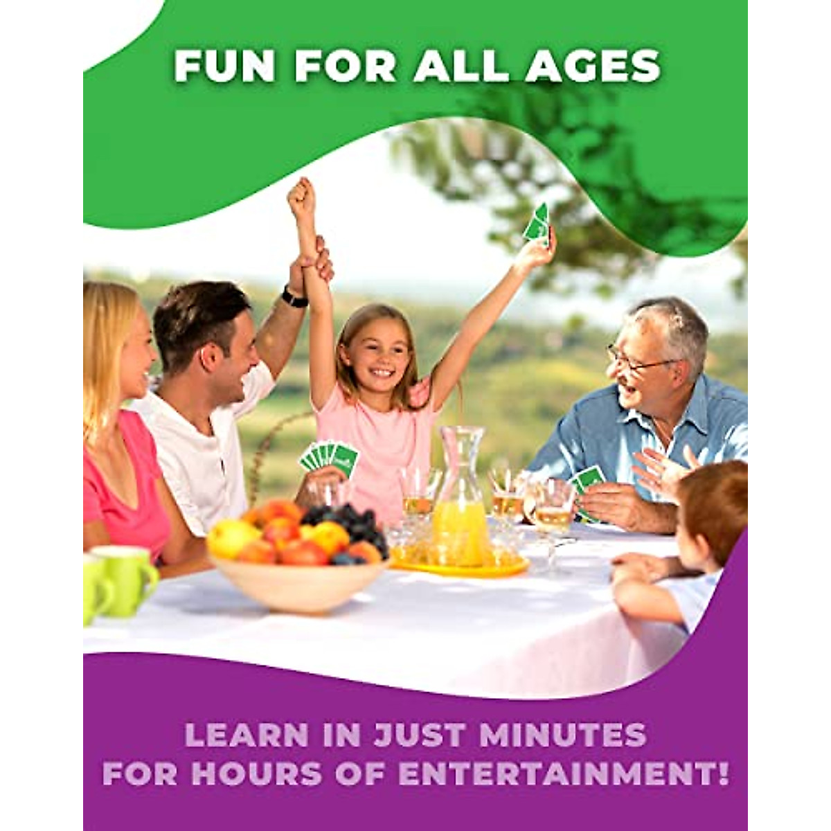 Slapburger - Fun Family Games for Game Night - Playing Card Games for Kids and Adults, Families, Teens, Car Travel, Camping, Party, Stocking Stuffer Gifts - Ages 4 and Up, 2-6 Players, 15 min