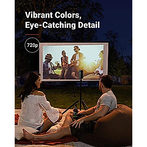 Nebula Capsule II Smart Mini Projector with Nebula 100-Inch Projector Screen