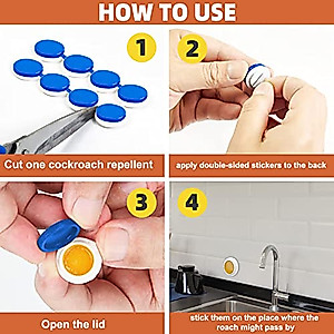 ANEWNICE Roach Repellent, Cockroach Repellent, Roach Repeller for Indoor and Outdoor Use,Ultra-Pure Peppermint Oil- for Cockroach, Ants,Mice and More,Roach Control, Safe Around Pet & Plant - 8 Count