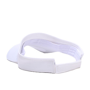 Sun Visors,Premium Sports Tennis Golf Running Hat, Mesh Adjustable Cap (White)