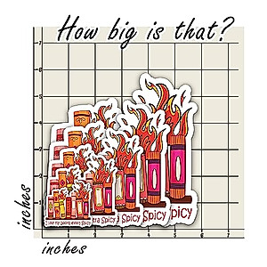 Miraki I Like My Books Extra Spicy Sticker, Book Lover Sticker, Reading Sticker, Book Nerd Sticker, Water Assitant Die-Cut Vinyl Booktok Decals for Laptop, Phone, Water Bottles, Kindle Sticker