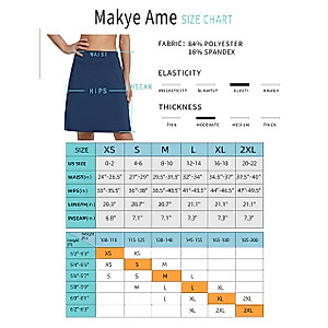 MakyeAme Women's 20" Knee Length Golf Skorts Skirts Casual Athletic Tennis Modest Skirts High Waist with Pockets UPF50+, Dark Grey XL