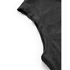 SweatyRocks Women's Summer Sleeveless Hooded Tank Top T-Shirt for Athletic Exercise Relaxed Breathable Black M
