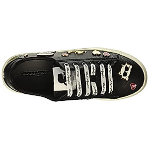 Karl Lagerfeld Paris Cate Shoes – Sneakers for Women with Iconic KLP Pins, Black, 8