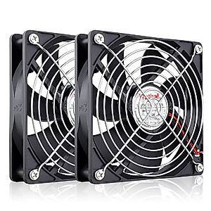 Wathai 120mm x 25mm 12V Computer Case Cooling Fan 12 Volt 2Pin High High Performance DC Fan 2 Pack