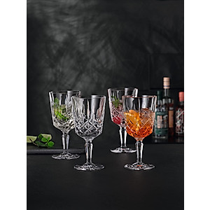 Nachtmann Noblesse Collection 7.4” Cocktail and Wine Glasses, Made of Fine Crystal Glass, White or Red Wine Glasses, 12.5-Ounces, Dishwasher Safe, Set of 4