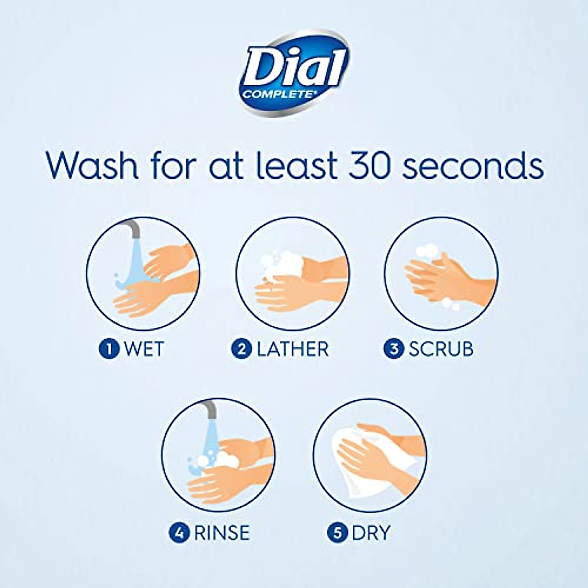 Dial Complete Antibacterial Foaming Hand Soap Refill, Spring Water, 52 fl oz