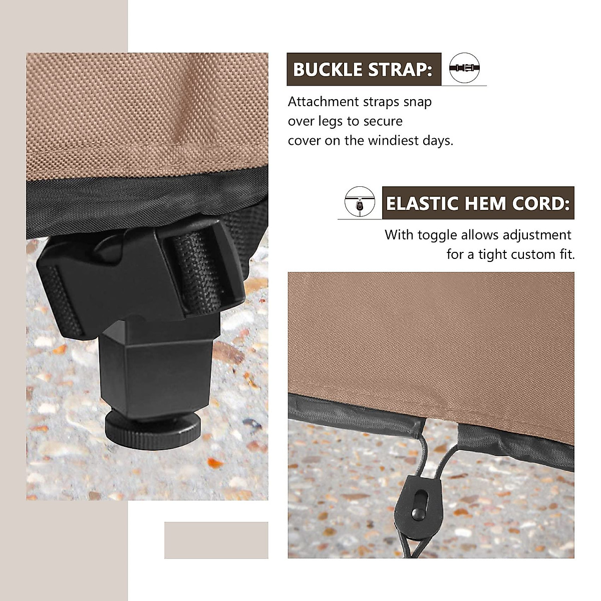 ULTCOVER Waterproof Prep Table Cover for 52 Inch Keter Unity XL Portable Table, Outdoor Storage Cabinet Prep Station Cover 54L x 22W x 35H inch