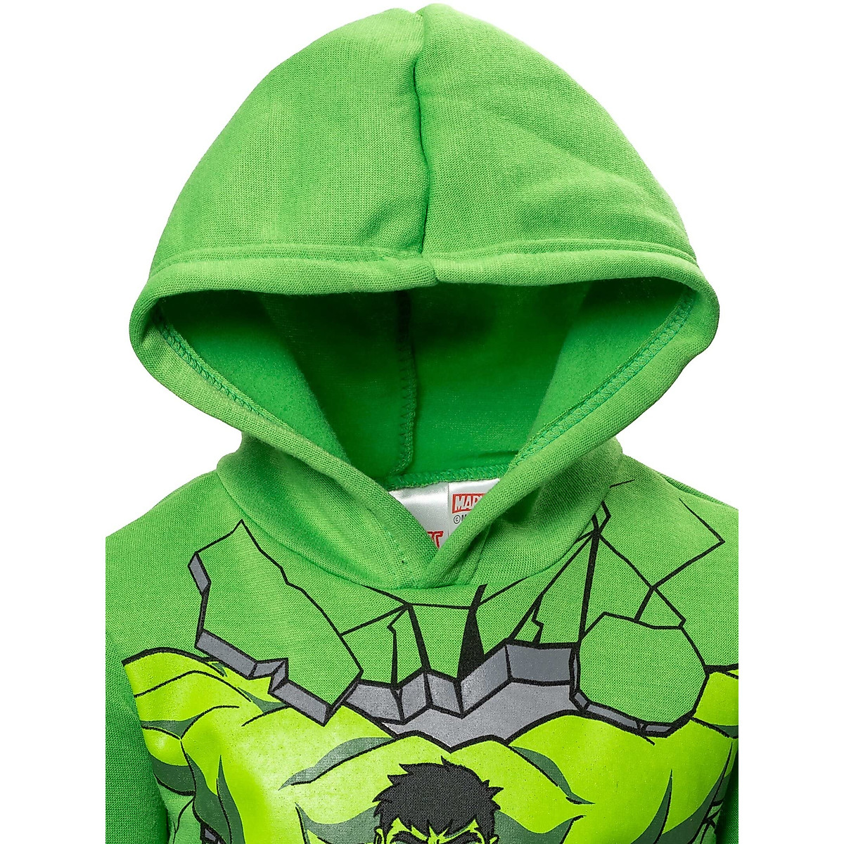 Marvel Avengers Hulk Little Boys Fleece Pullover Hoodie and Pants Outfit Set Green/Black 7-8