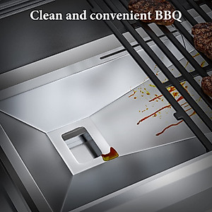 BMMXBI Adjustable Grease Tray with Drip Pan - Universal Catch Pan for Nexgrill, Charbroil, Kenmore, Dyna Glo, Expert Grill, BHG and More(23.6"-31.6")