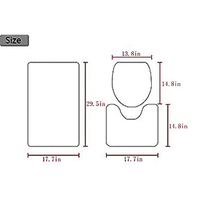 Aiyana 3D Blue Pink Marble Shower Curtain Set Watercolor Rainbow Colorful Bathroom Set Water Drops with Non-Slip Rugs,Toilet Lid Cover and Bath Mat Waterproof for Kids Girls Woman 71"x71"