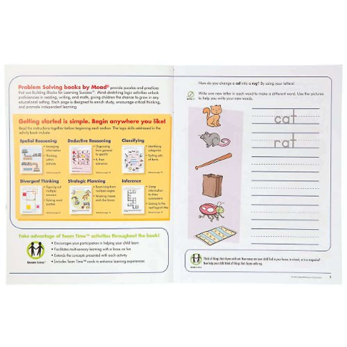 Mead Kindergarten Problem Solving Workbook, 10 x 8-Inches, 96 Pages (48026)