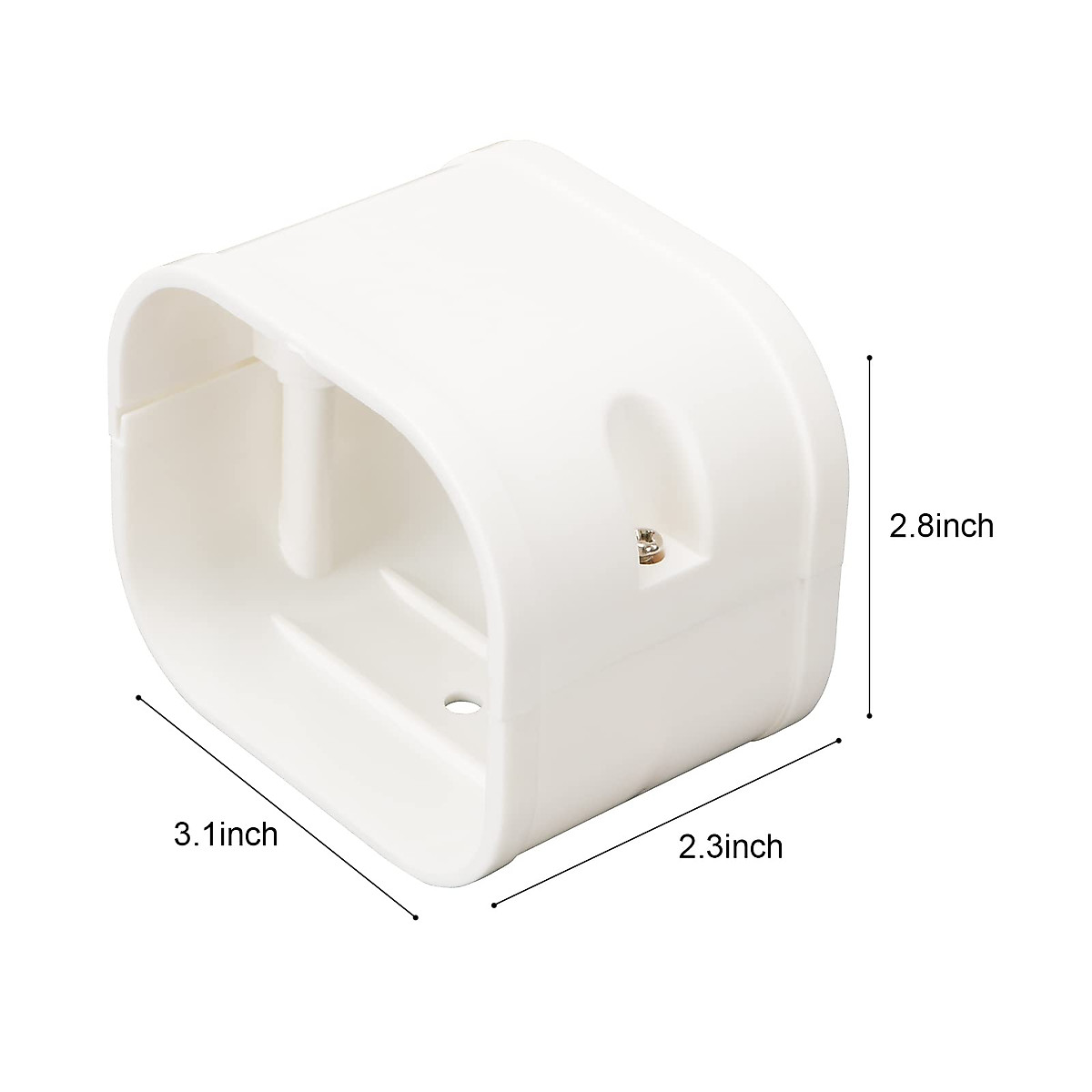 3" W 4.2Ft L Line Set Cover Kit for Mini Split Air Conditioners Decorative PVC Slim Line Cover for Central AC & Heat Pumps Systems Tubing Cover