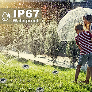 APONUO 12-Pack Solar Deck Lights