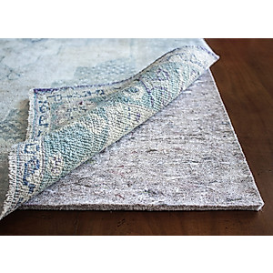 RUGPADUSA - Dual Surface - 8'x10' - 3/8" Thick - Felt + Rubber - Enhanced Non-Slip Rug Pad - Adds Comfort and Protection - for Hard Surface Floors