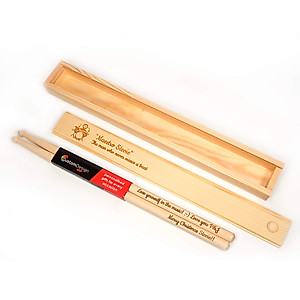 Personalized Custom Drum Sticks + Optional Gift Box - 5A Size | Design A Truly Unique Present | Laser Engraved