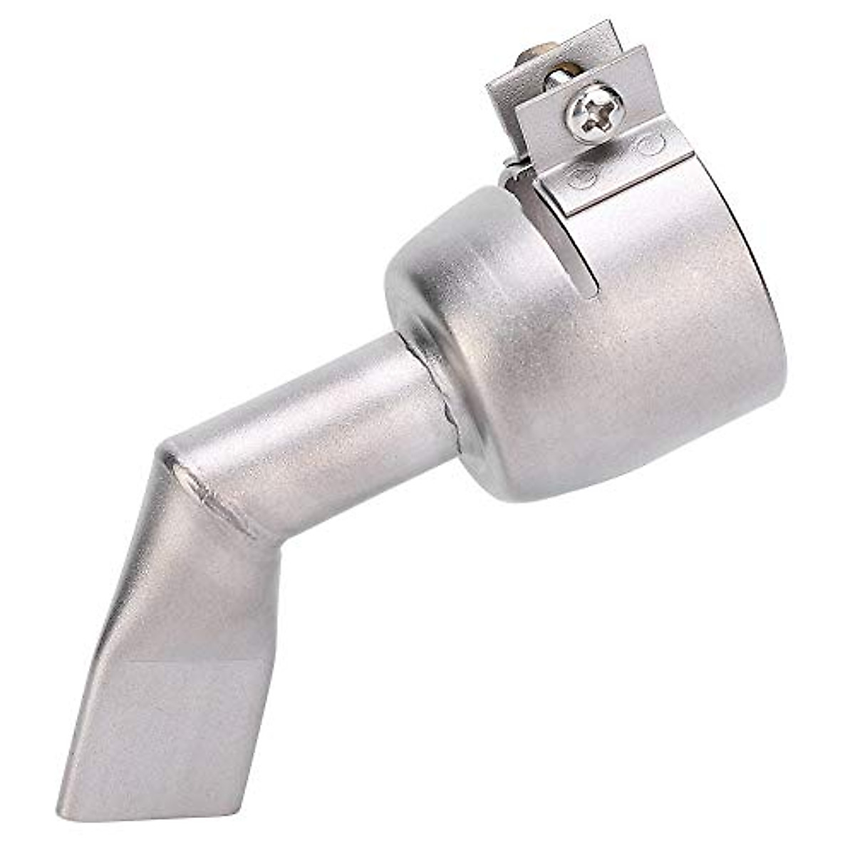 Welding Gun Nozzle, 2Pcs 120 Degree Stainless Steel Hot Air Gun Nozzle, Flat Nozzle Welding Heat Gun Accessories, for Welding PP PVC Plastic Sheet