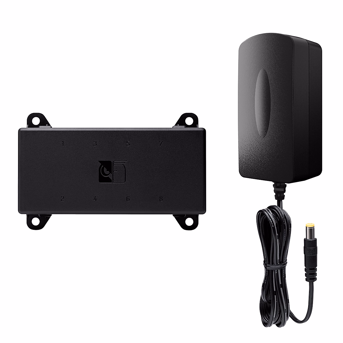 Noctua NV-SPH1, Powered Fan Hub Set with NV-PS1 230/115V AC to 12V DC Power Supply and NV-FH2 8-Way Fan Splitter Board, Ideal for Powering 12V PC Fans Off The Mains (Black)