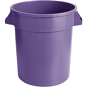 PRO&Family 80 Qt. / 20 Gallon / 75 Liters Purple Round Commercial Trash Can/Ingredient Bin. Kitchen Garbage Can Office Trash Can Recycle Bin Waste Basket Touchless