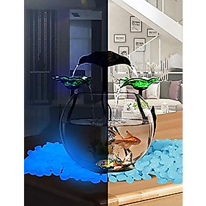 【400 Pcs】 Glow in The Dark Rocks,Glowing Stones Garden Glow in The Dark Pebbles Outdoor Decorative Stones Small Patio Decor Garden Decorations