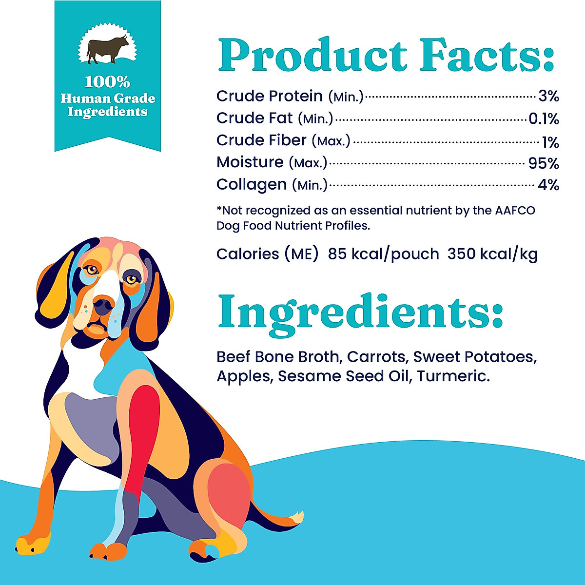 Solid Gold Beef Bone Broth for Dogs - Grain Free Dog Food Topper Rich in Collagen and Superfoods - Nutrient Dense Dog Gravy Topper for Dry Food - Promotes Gut Health and Hydration - 12 Pack