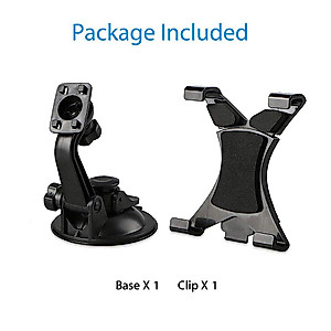 Car Tablet iPad Holder Mount, Suction Cup Tablet Holder Stand for Car Windshield Dash Desk Kitchen Wall Compatible with iPad Mini Air Samsung Galaxy Tab A S Series All 7-10 inches Tablet