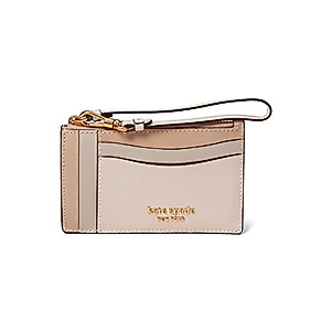 Kate Spade New York Morgan Color-Blocked Saffiano Leather Coin Card Case Wristlet Pale Dogwood Multi One Size