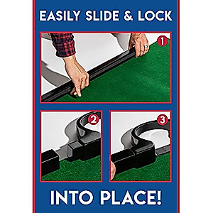 Franklin Sports Billiards Mini Putt Golf - Mini Golf + Pool Combo Game - Fun Indoor + Outdoor Family Game for Kids + Adults - Solo + Multiplayer Game