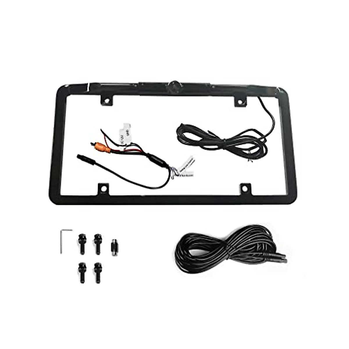 BOYO VISION VTL375TJ - Ultra Slim Full-Frame License Plate Backup Camera with Active Parking Lines (Black)