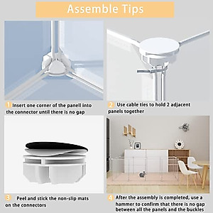 HOMICKER Pet Playpen Portable Small Animals Playpen, Pet Fence Yard Fence for Guinea Pigs, Bunny, Ferrets, Mice, Hamsters, Hedgehogs, Puppies, Turtles