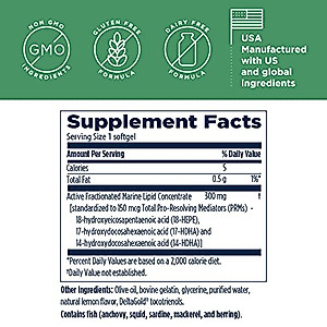 Designs for Health SPM Supreme - 3 Specialized Pro-Resolving Mediators from Fish Oil - Omega 3 Fatty Acids Supplement, SPM Fish Oil (60 Softgels)