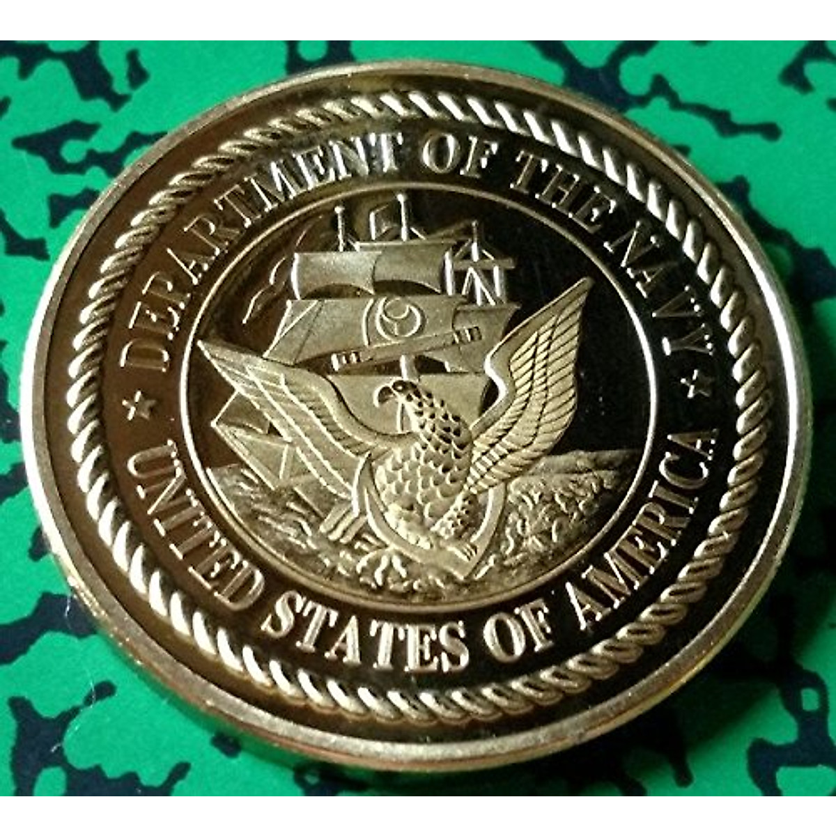 US Navy USS Constellation CV-64 Colorized Challenge Art Coin