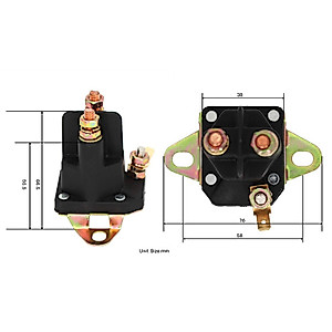 YIXIN 12V Starter Solenoid Relay Fit for Trombetta Bobcat John Deere Snapper MTD 48035A AM103290 Murray 24285 424285 Lawn Mower