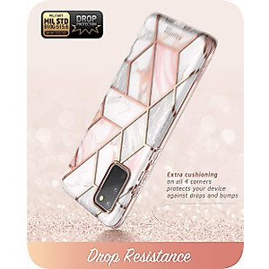 i-Blason Cosmo Series Case for Samsung Galaxy S20 5G (2020 Release), Slim Stylish Protective Bumper Case Without Built-in Screen Protector, Marble, 6.2''