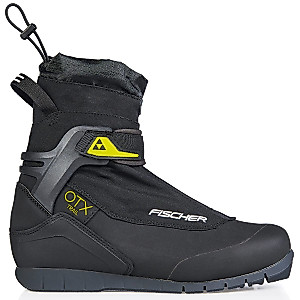 Fischer Unisex OTX Trail Adult Warm Durable Stable Easy Walk Non Slip Sport Nordic Snow Ski Boots, Black, 39