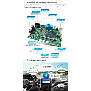 7 inch 8Core 3G+32G Android 12 Wireless Carplay Android Auto Car Stereo Radio for 2006-2010 Grand Cherokee Dodge Ram 1500 Chrysler 300 Sebring Touchscreen In-Dash GPS Navigation Unit with WiFi SWC DSP